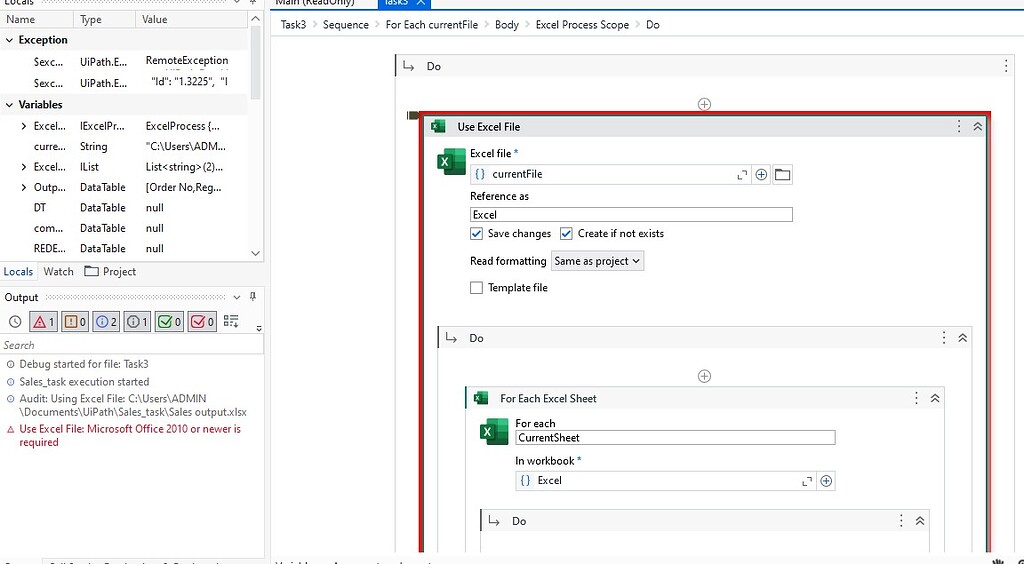 Uipath studio need to Run modern activities update excel version - Studio - UiPath Community Forum