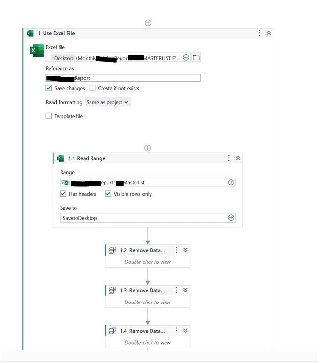 Read Range X Failed - Exception has been thrown by the target of an invocation (Text method of ...