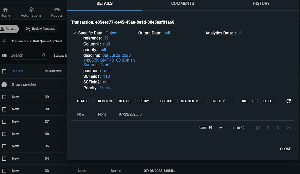Bulk Add Queue Items Activity - data going in to both specific content ... Bulk Add Queue Items Activity - data going in to both specific content ...