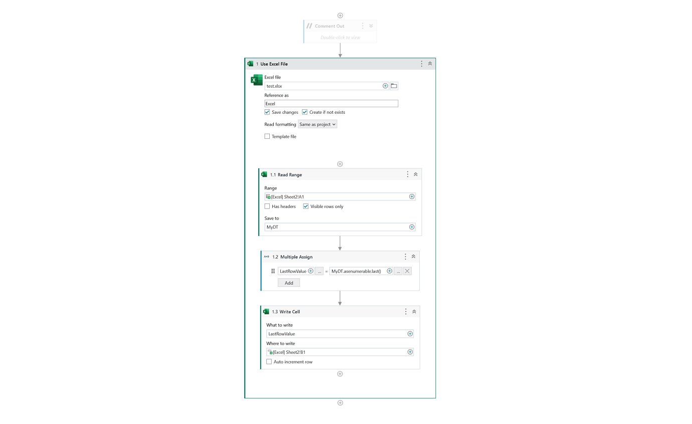 Reading The Last Line In An Excel Cell StudioX UiPath Community Forum