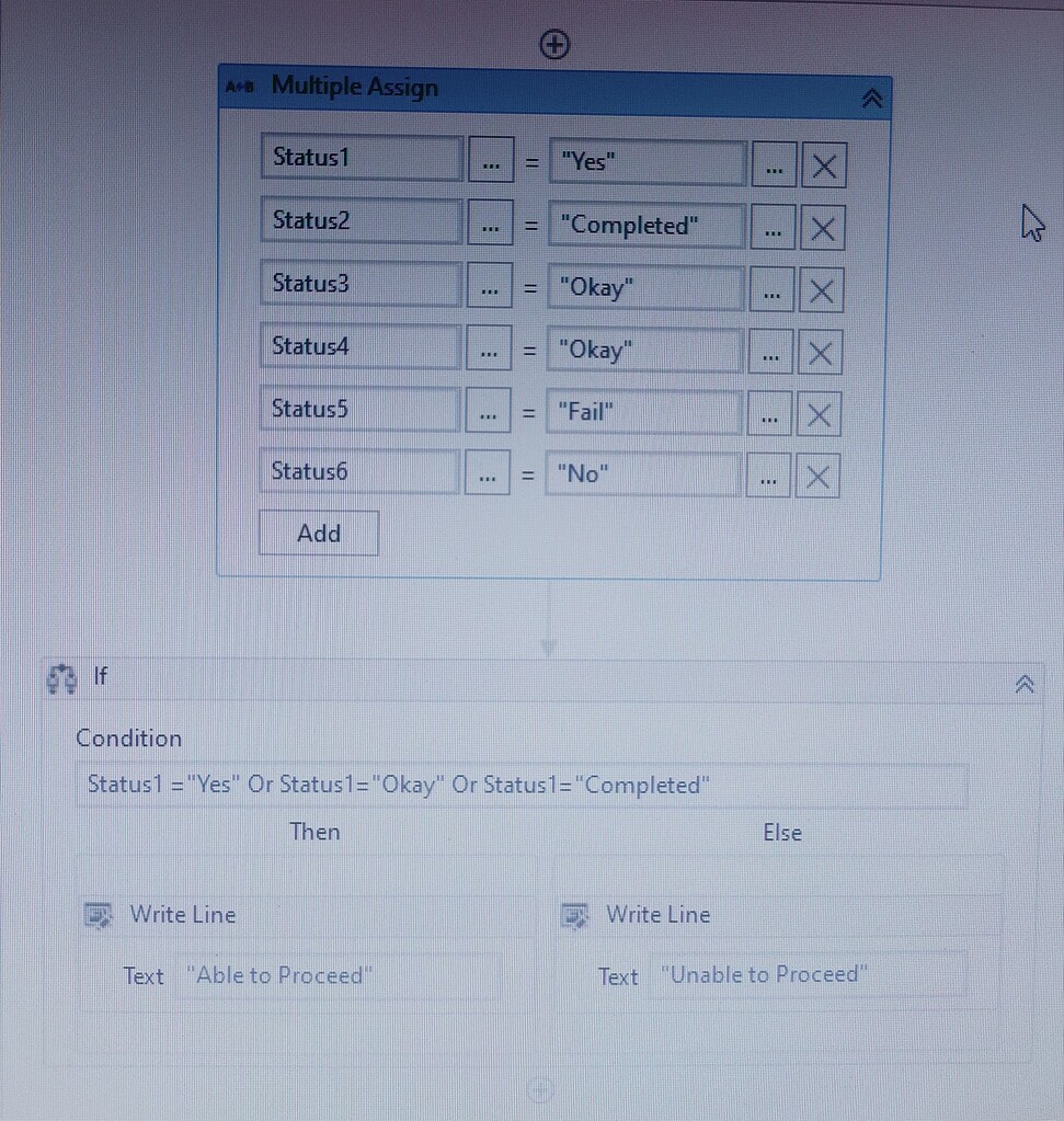 Write condition for the multiple variables - Studio - UiPath Community Forum
