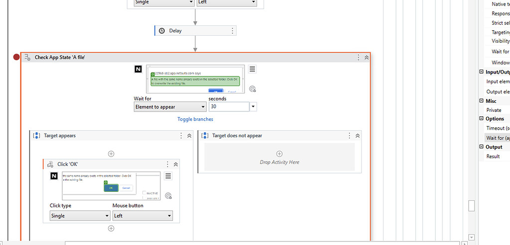 Check App State not working - Studio - UiPath Community Forum