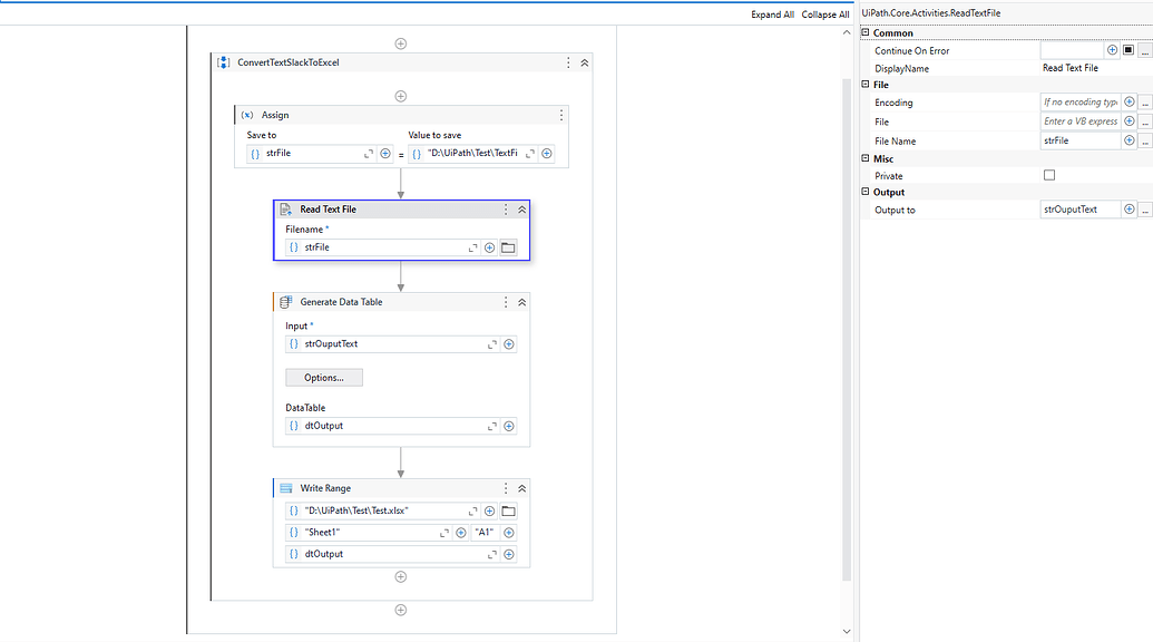 Convert Text File Into Excel Using Studio X StudioX UiPath