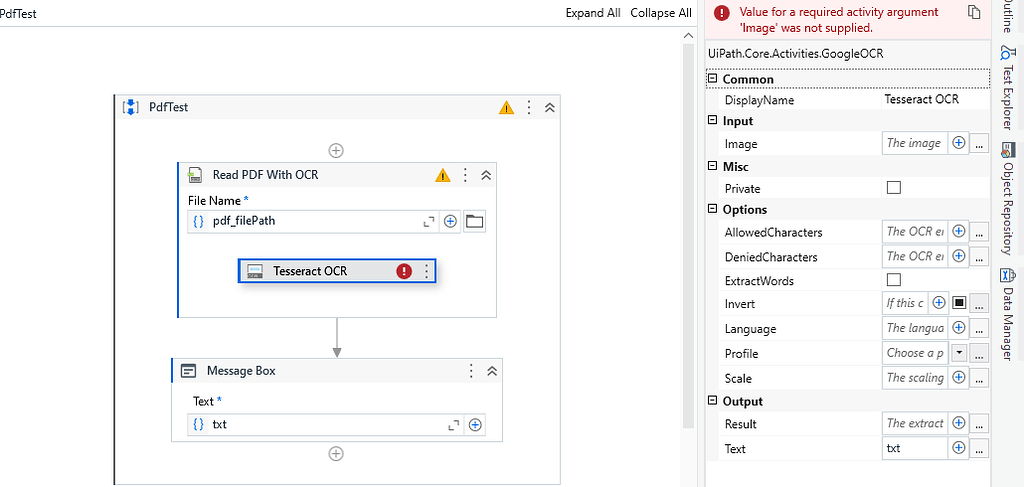 Read PDF With OCR Activity - Studio - UiPath Community Forum