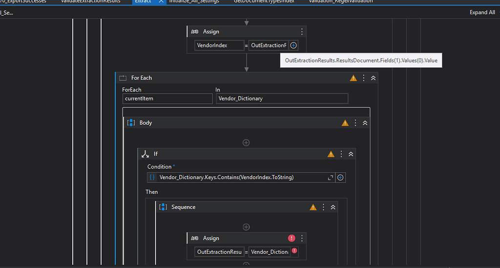 How to change a extraction result variable by matching through a key ... How to change a extraction result variable by matching through a key ...