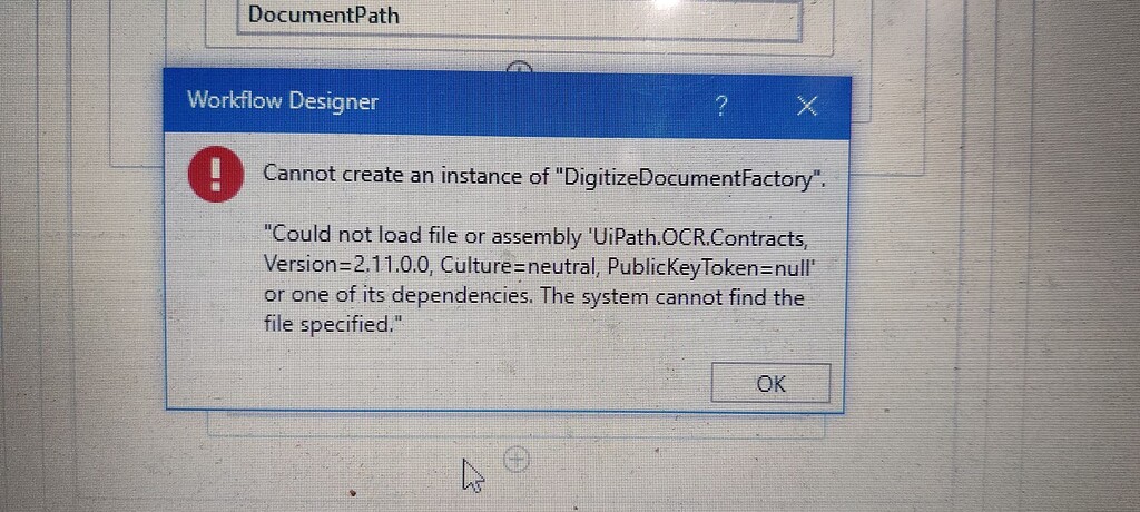 Document Understanding Error in activities - Studio - UiPath Community Forum