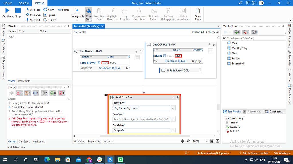 Want the solution of error - Robot - UiPath Community Forum