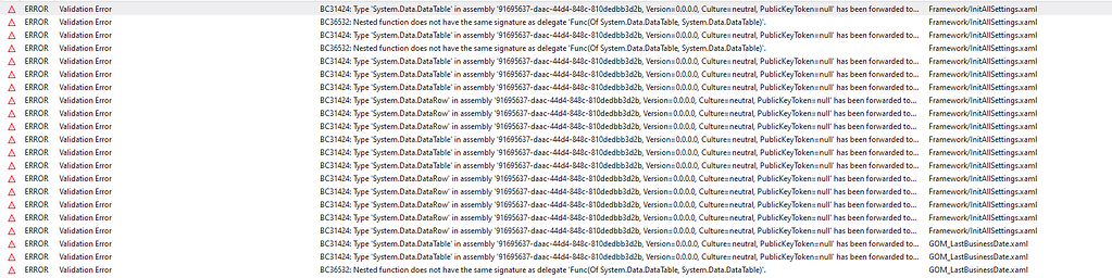 Error after Upgrade - Studio - UiPath Community Forum Error after Upgrade - Studio - UiPath Community Forum