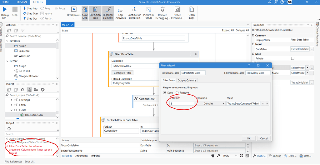 Data table filter not working - Studio - UiPath Community Forum Data table filter not working - Studio - UiPath Community Forum