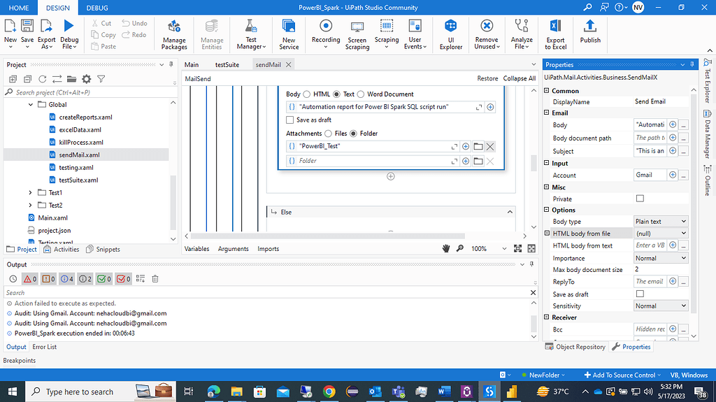 Folder sending in email - Studio - UiPath Community Forum