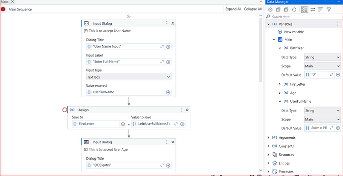 Input Dialog Box not getting displayed - Studio - UiPath Community Forum