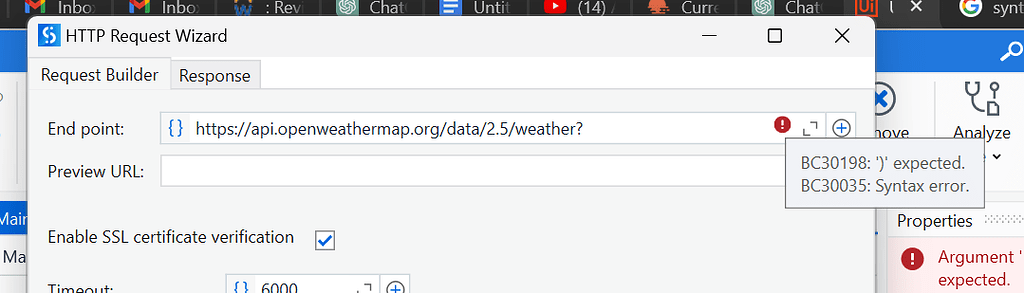 Syntax error while HTTP REUQEST - Studio - UiPath Community Forum Syntax error while HTTP REUQEST - Studio - UiPath Community Forum