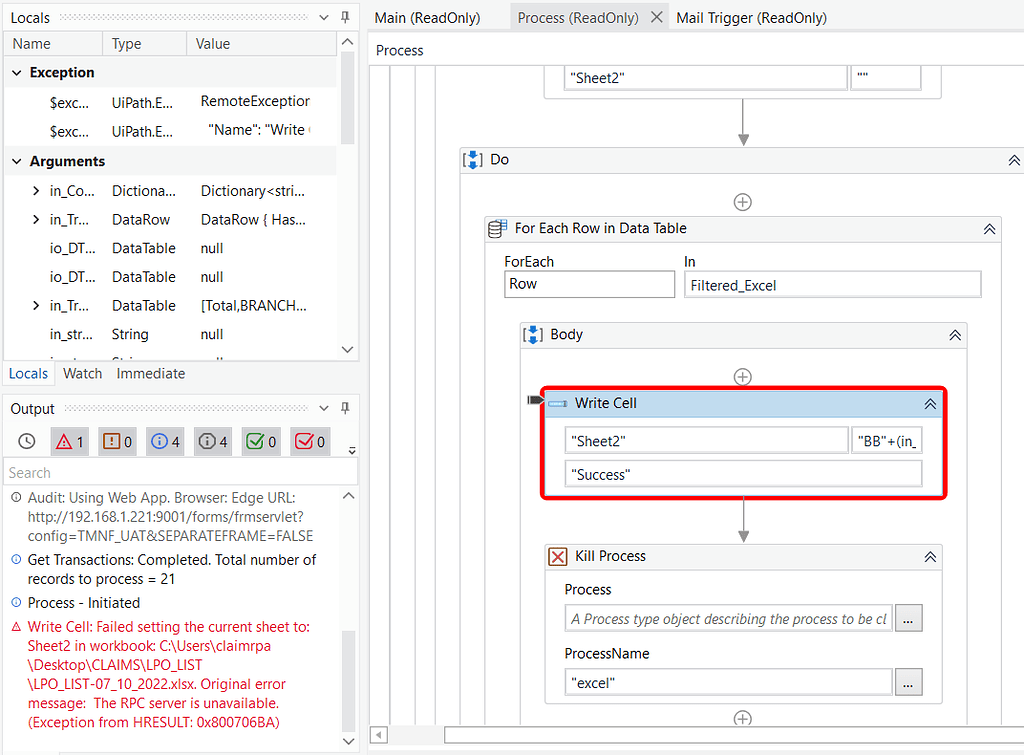 RPC SERVER ISSUE - Studio - UiPath Community Forum