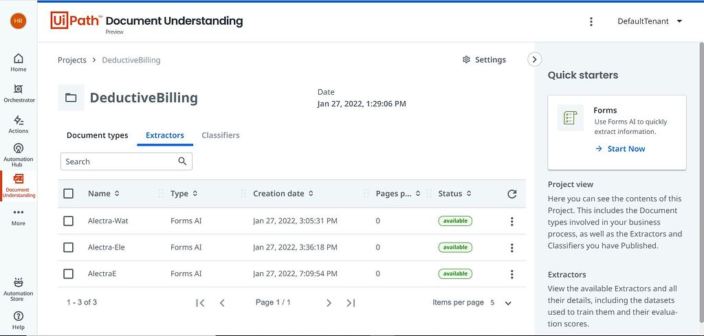 How to use Document understanding Project created in Orchestrator - Orchestrator - UiPath ...