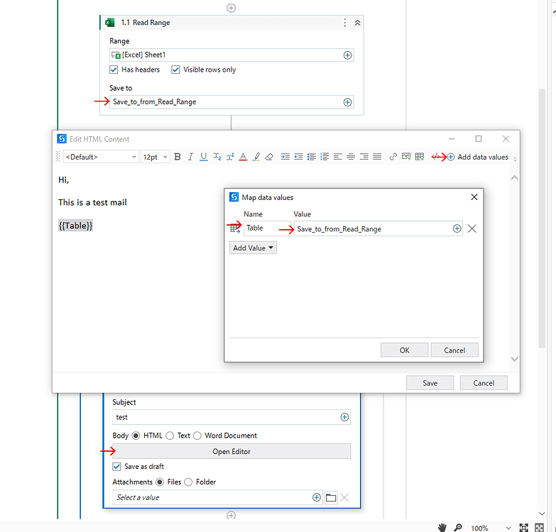 Embedding excel data as a table into email body using studiox - StudioX - UiPath Community Forum