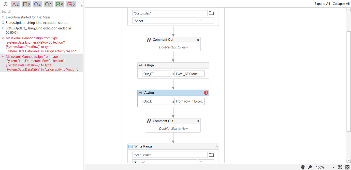 How To Fix This Error Using Linq Query Studio UiPath Community Forum