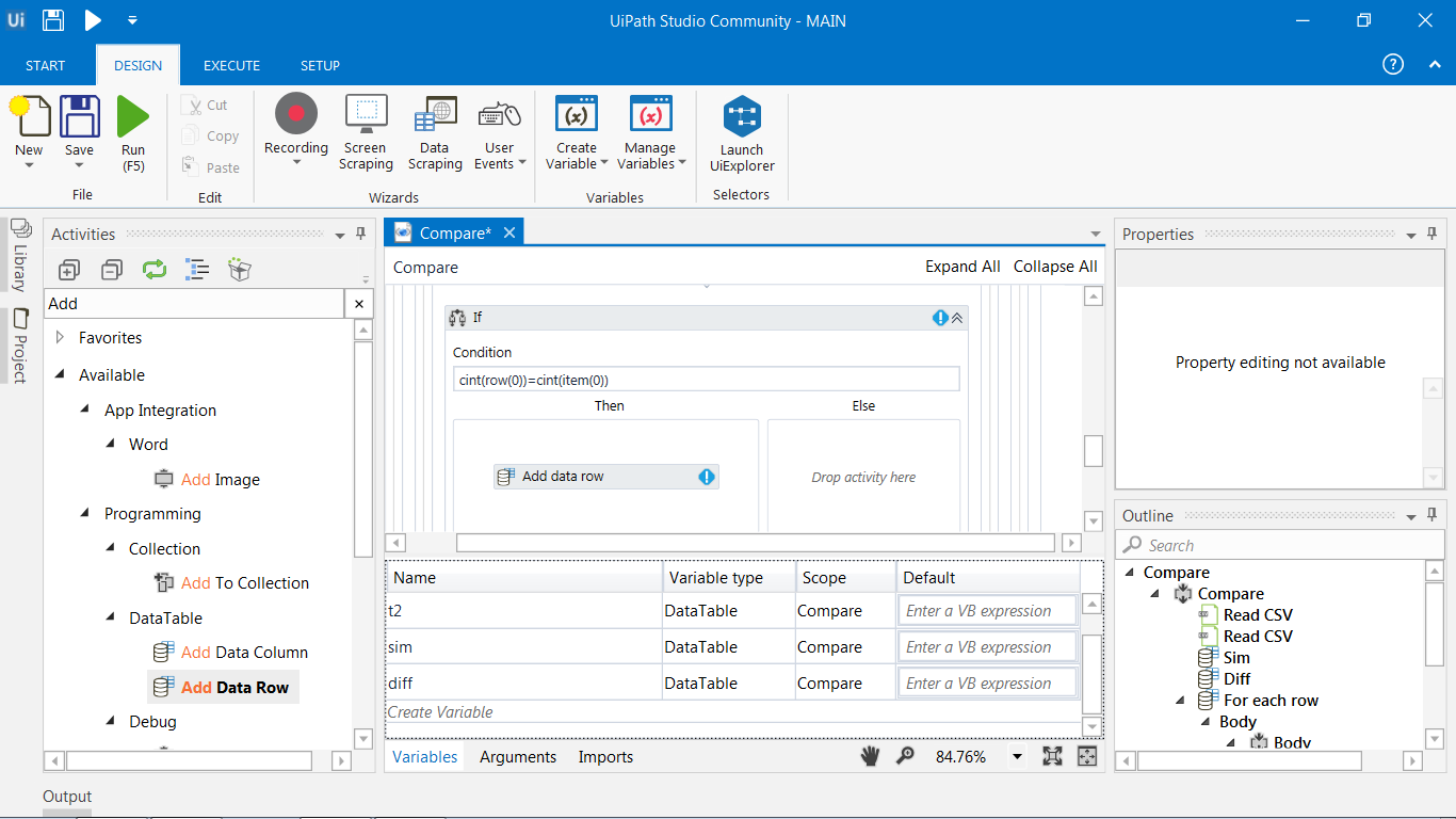 How To Compare Two Csv Files Help UiPath Community Forum
