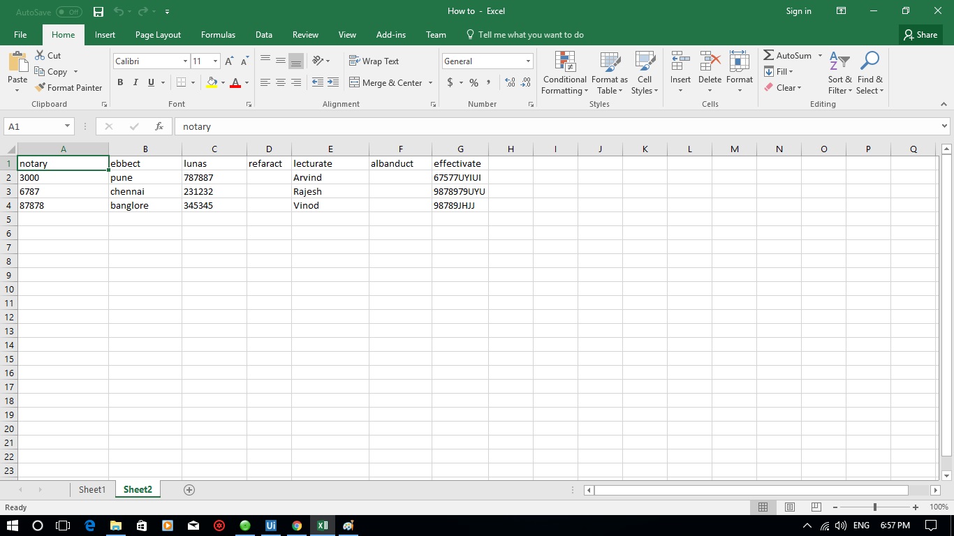 How To Copy The Column Content In One Excel Sheet To The Other Sheet In 
