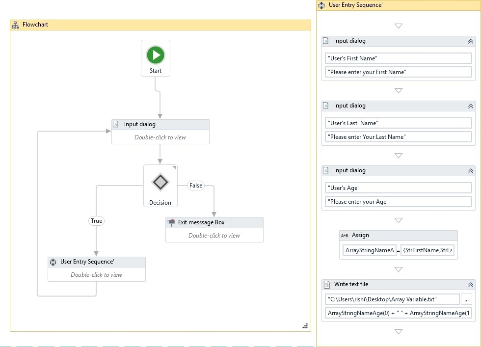 How To Make UiPath Print One Line After Another Line Using Array 