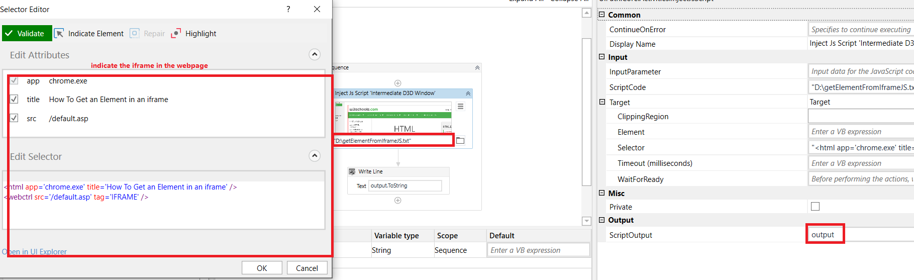 Get value of an input field from web form (iframe) - Studio - UiPath ...