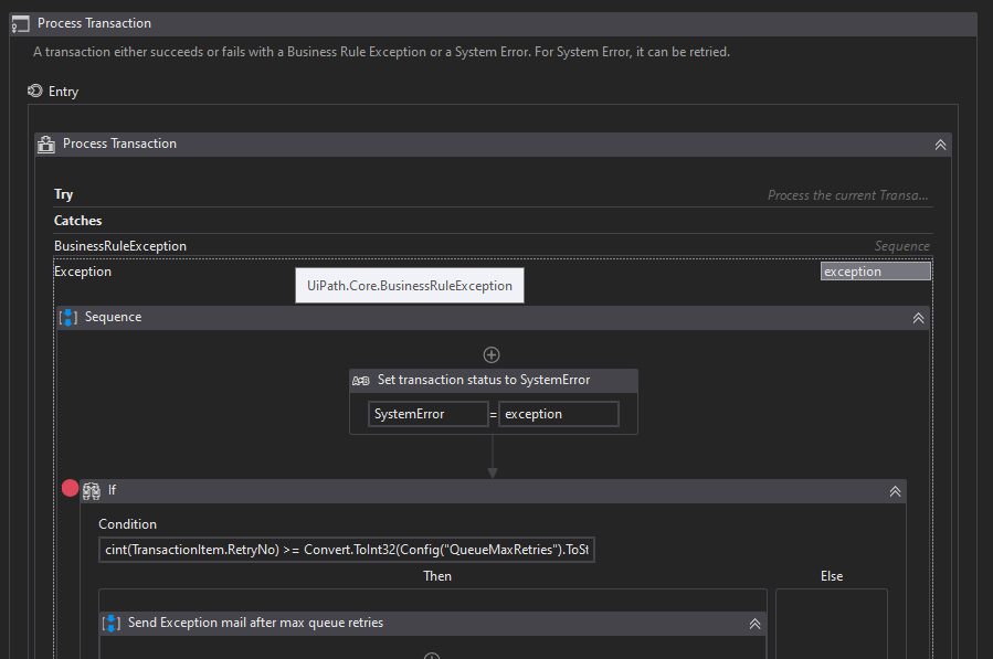 How To Configure Reframework To Send Email On System Exception Only If Notdone Retrying Queue