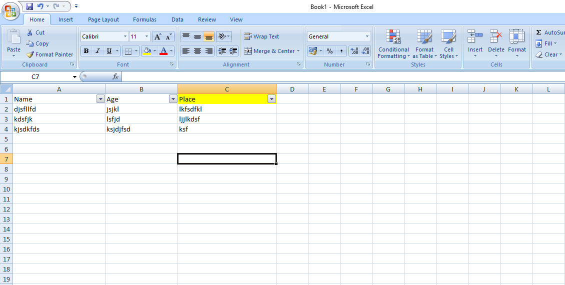 How To Get Using Filter Header Color Select The Column Academy