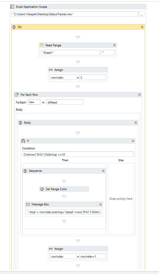 Fill Excel Cell Color According To Condition Studio UiPath Community Forum