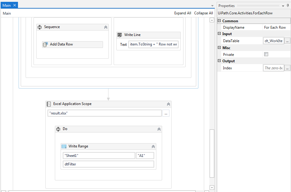 Write Range Activity Printing System Data Datarow In Xslx File Help Uipath Community Forum