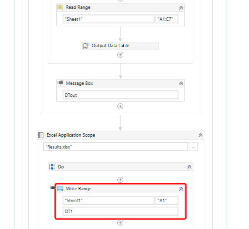 Write Range Exception In Excel Application Scope Help UiPath 