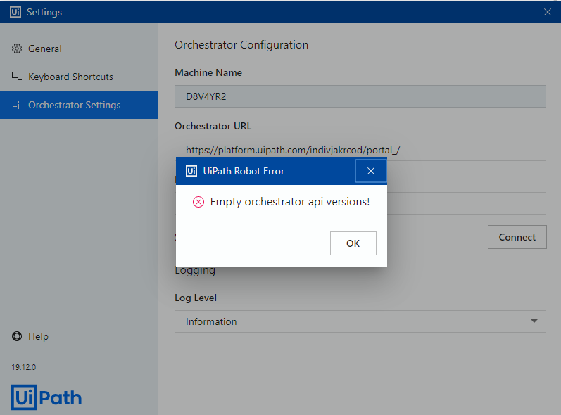 Uipath orchestrator error : invalid machine key - Page 3 - Academy Feedback - UiPath Community Forum