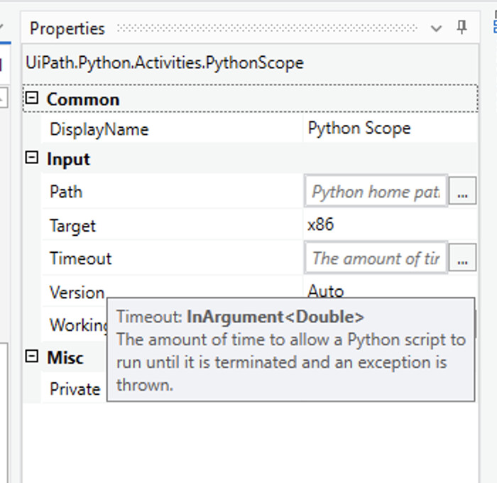 1h Timeout In Invoke Python Method Activity Activities UiPath