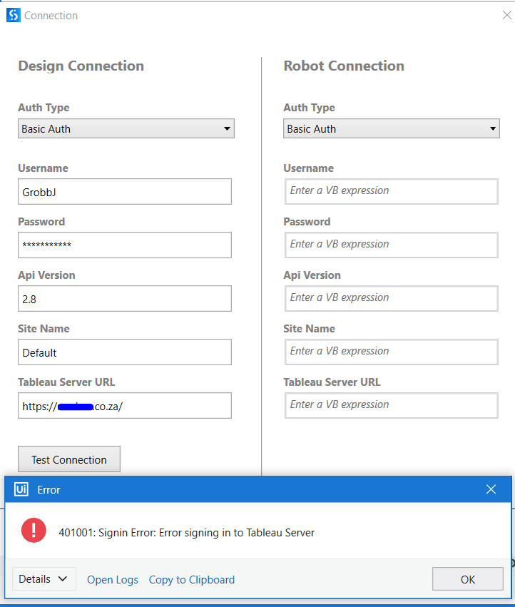 Tableau Application Scope Site Name - Studio - UiPath Community Forum