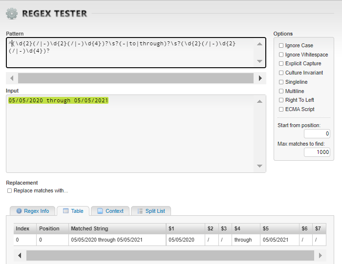 How To Split The Date Range From A Different Formats Of Strings 