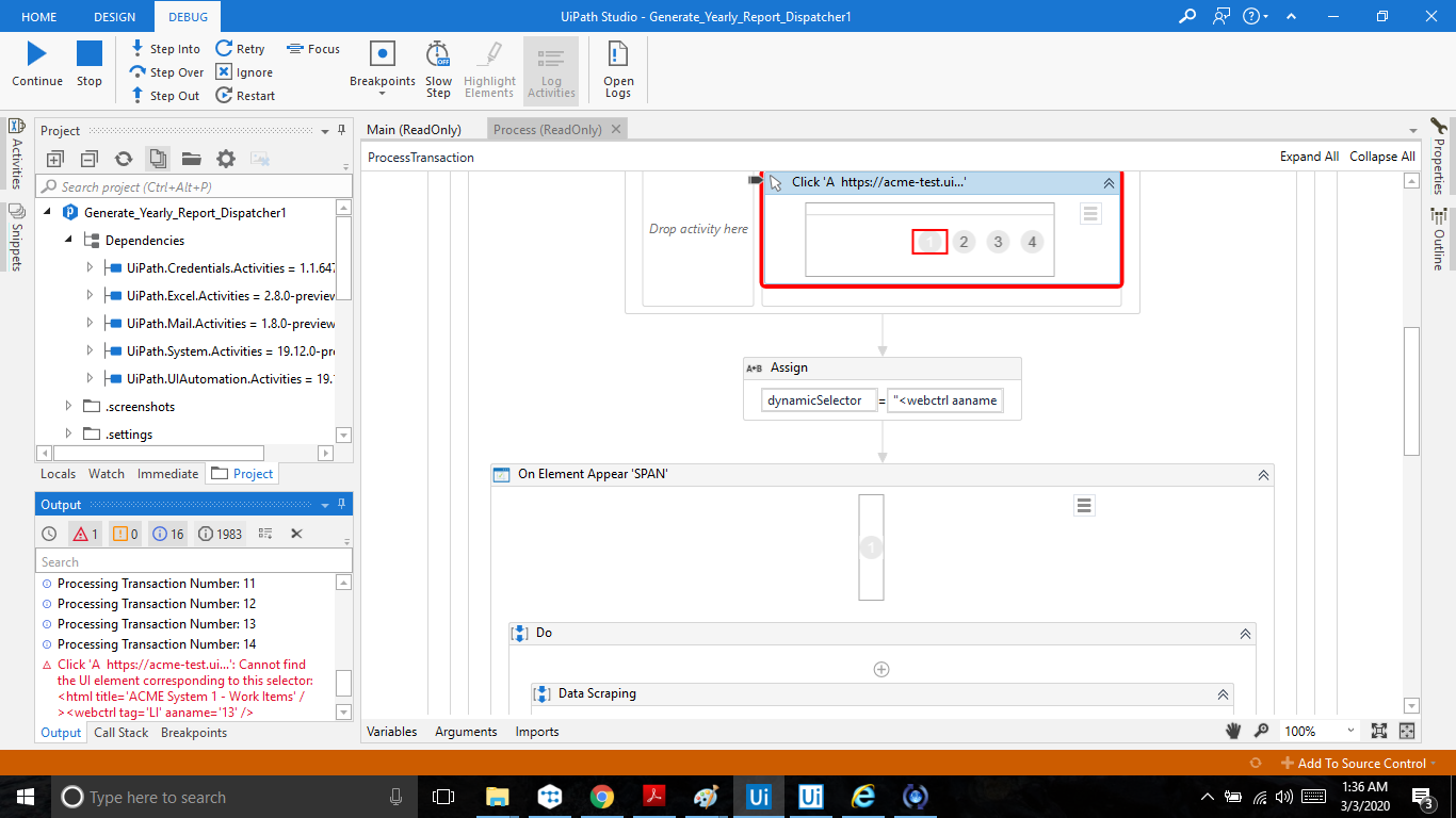 Assignment 2 Dispatcher Error In Processing Transactions Academy Feedback Uipath Community