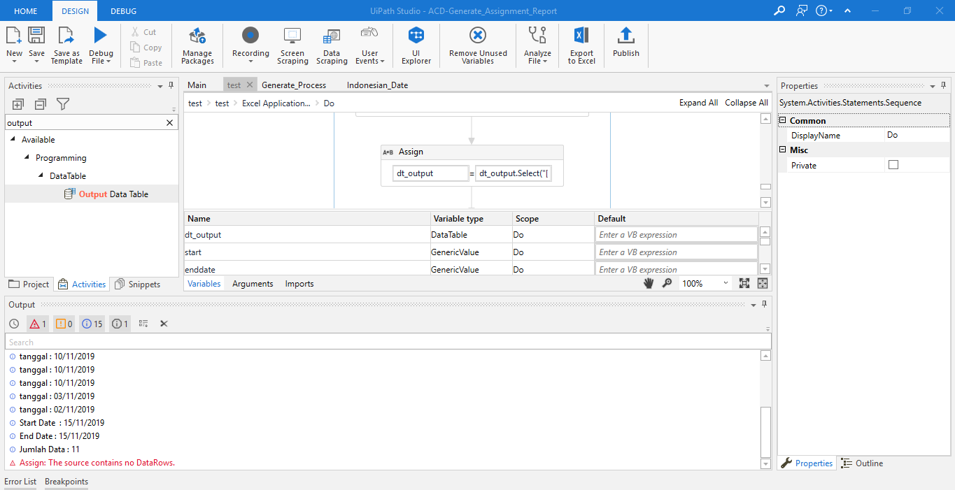 Filter Datatable using range date x to y - Help - UiPath Community Forum