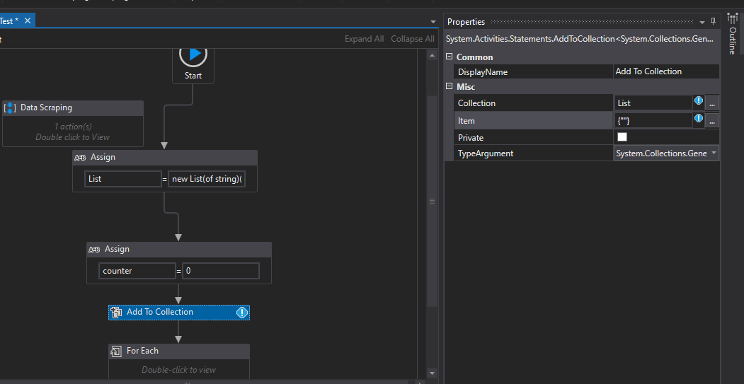 How To Add A Value To List Using Add To Collection Activity Help UiPath Community Forum