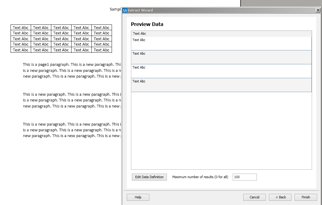 Is There A Bug In Extracting Structured Data Using Extract Wizard 2010