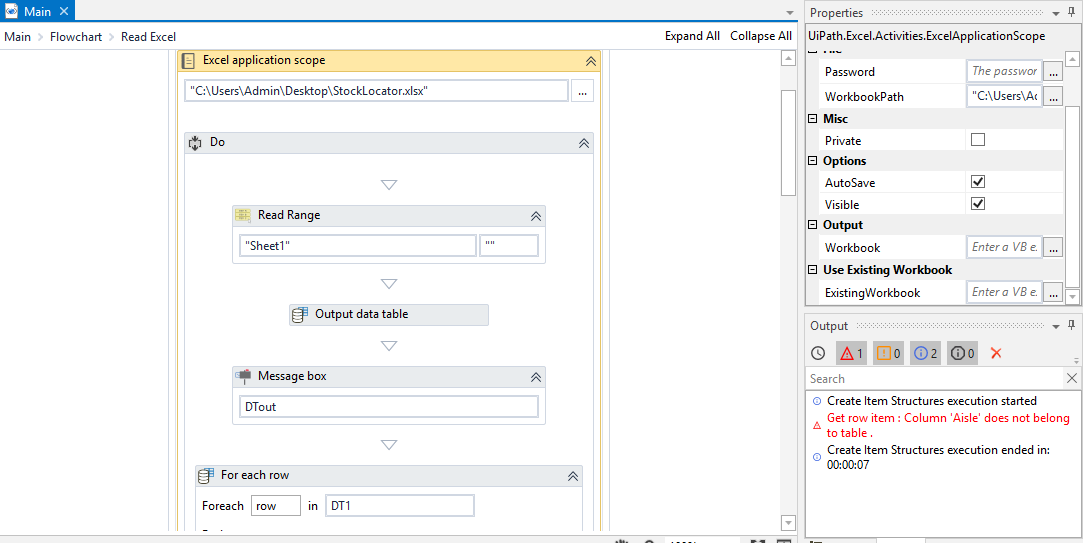 How do i put File not found exception for Excel in uipath? - Help ...