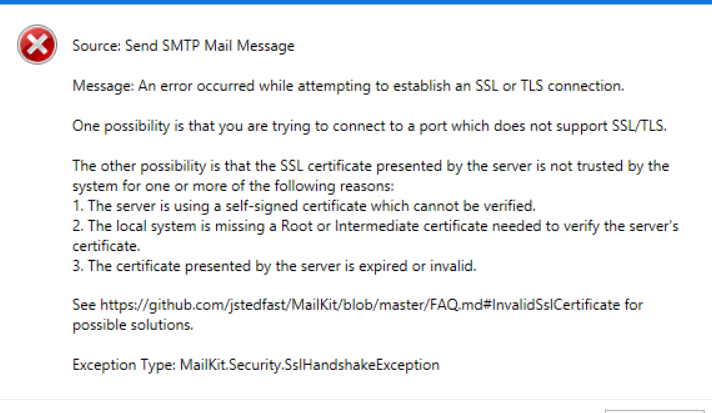 How To Resolve Ssl Certificate Issue For Email Smtp Academy Feedback