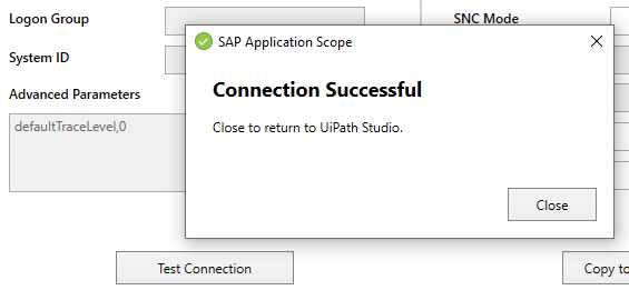 Sap Bapi Uipath Activity Generate A Rfc Log When Gets An Error