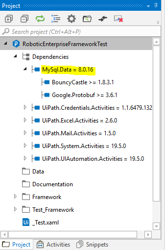 Not able to find Nuget Installed Package in Activity Tab - Help - UiPath Community Forum