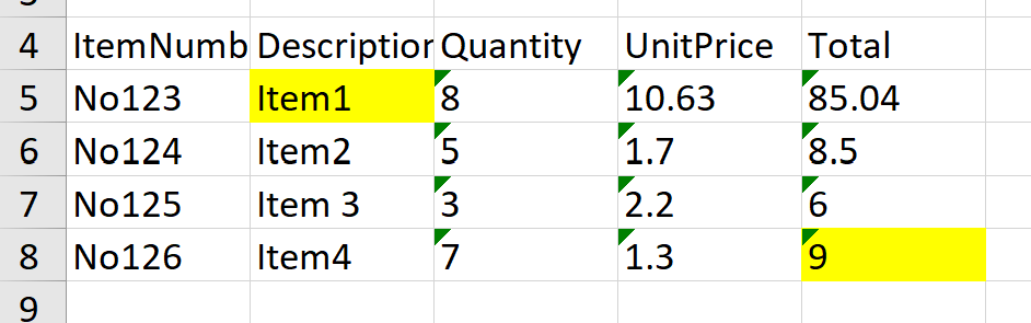 Item Number not recognized - Invoice Document Understanding ...