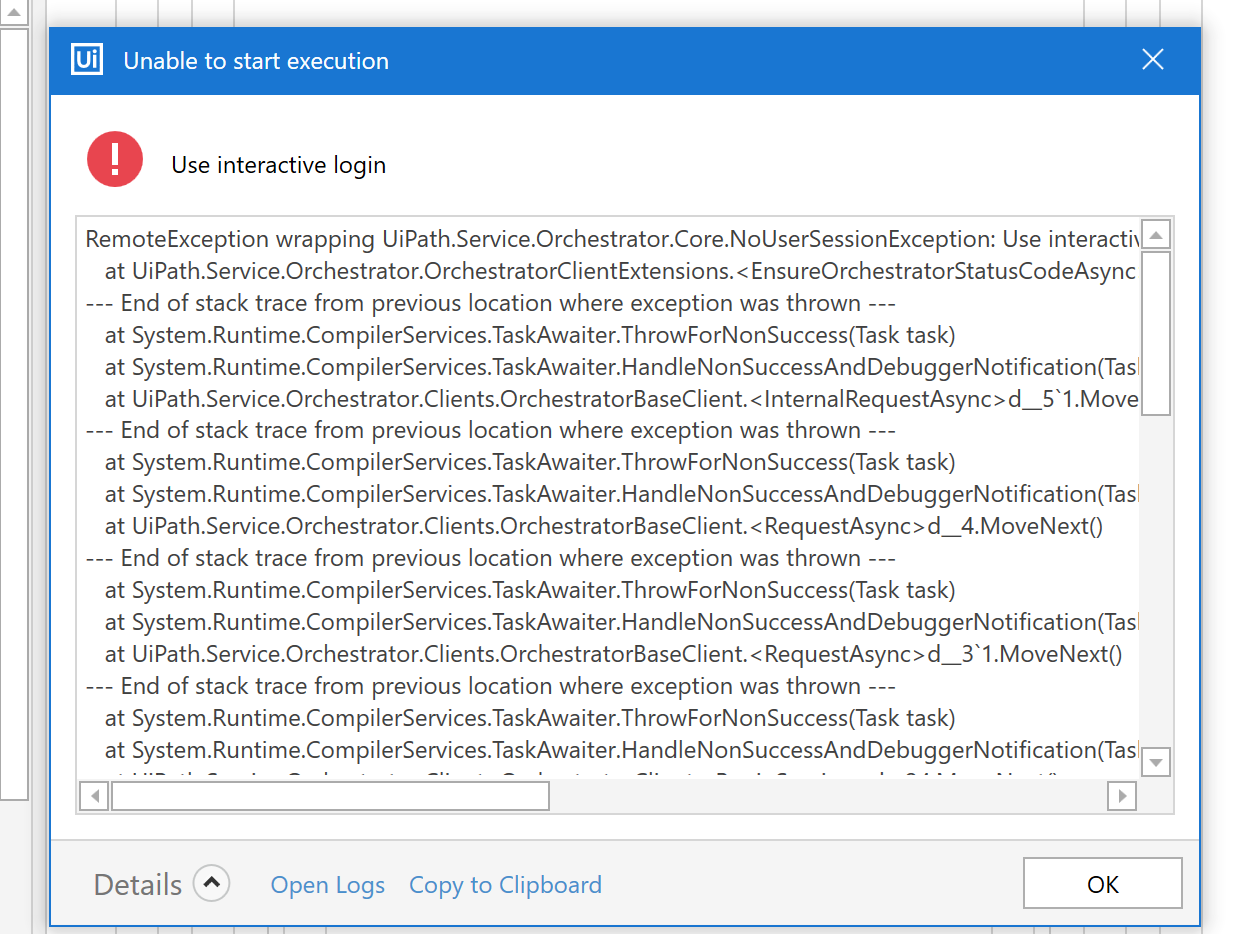 Use interactive login - Studio - UiPath Community Forum