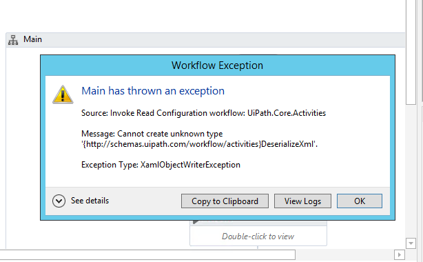 Error Not Getting The Deserialize Xml In Ui Path Activities Panel As In Manage Package