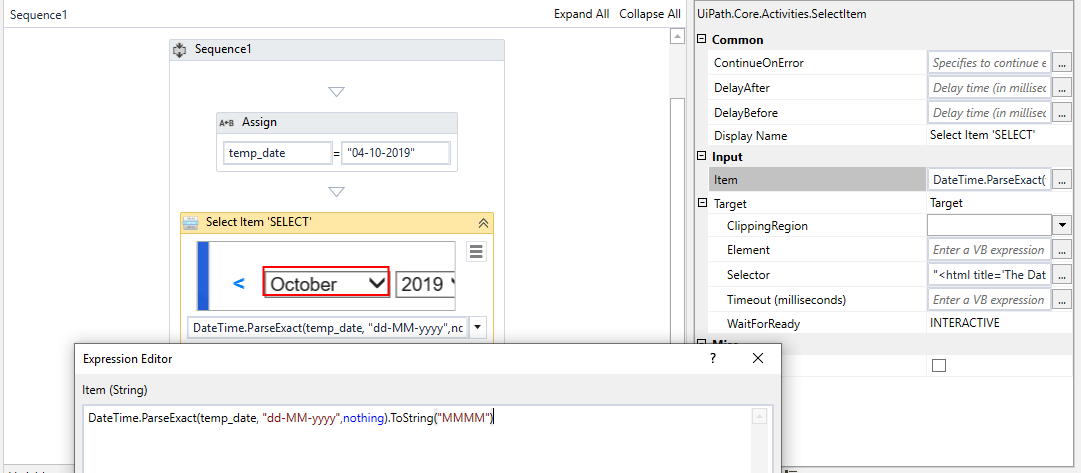 Date Picker on a non editable field - Help - UiPath Community Forum