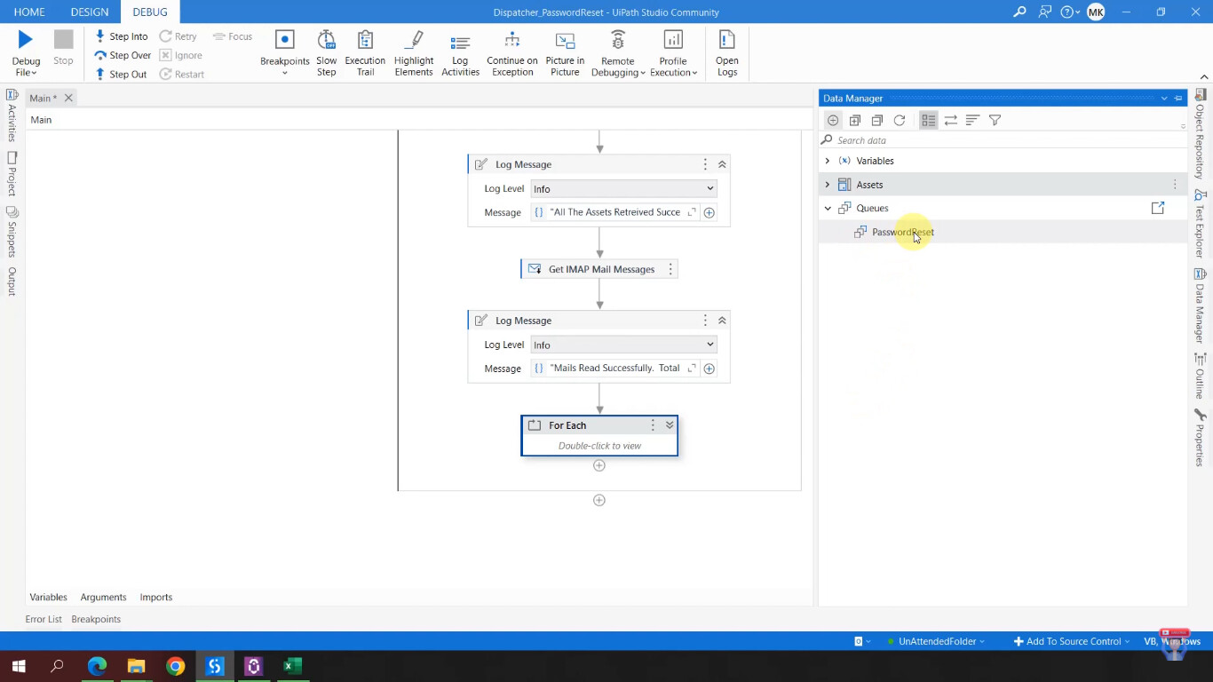Assets are Not Showing in the Data Manager Panel - Studio - UiPath ...