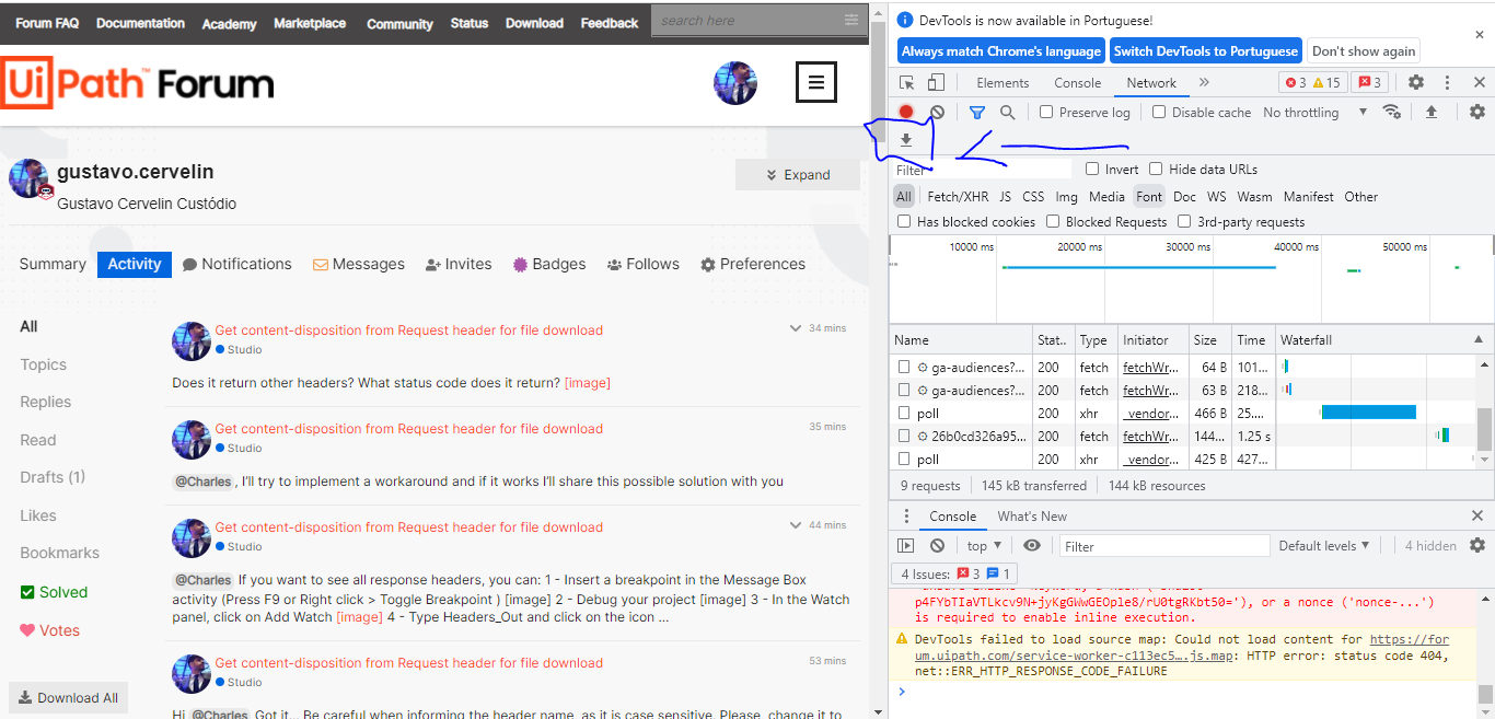 Get content-disposition from Request header for file download - Studio ...
