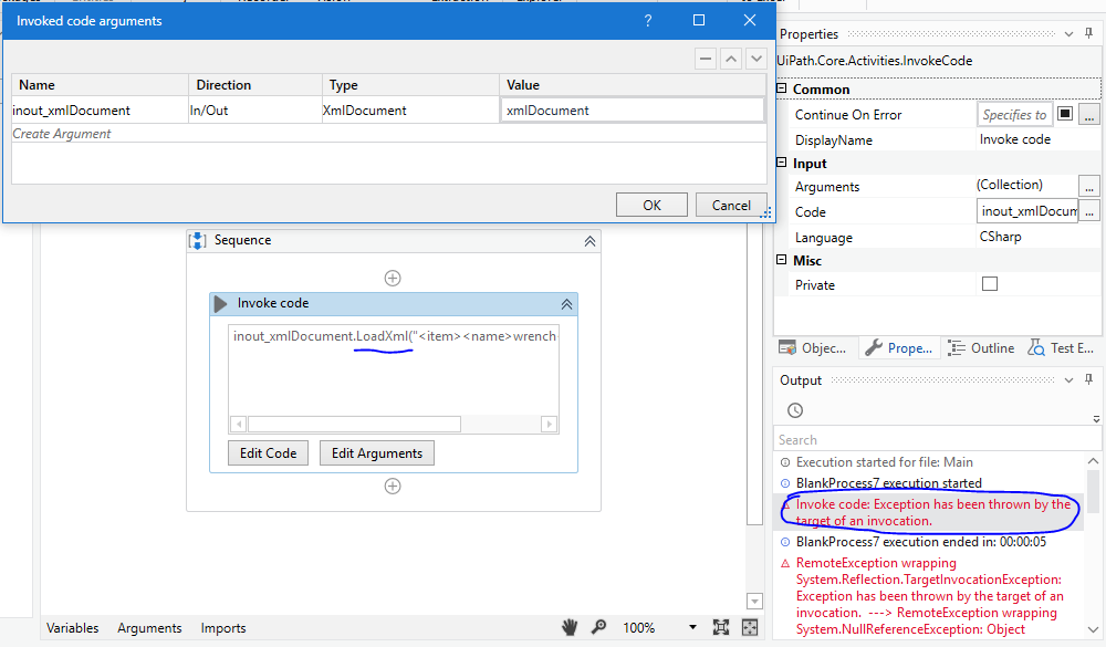 Using LoadXml Method in UiPath invoke code - Activities - UiPath ... Using LoadXml Method in UiPath invoke code - Activities - UiPath ...