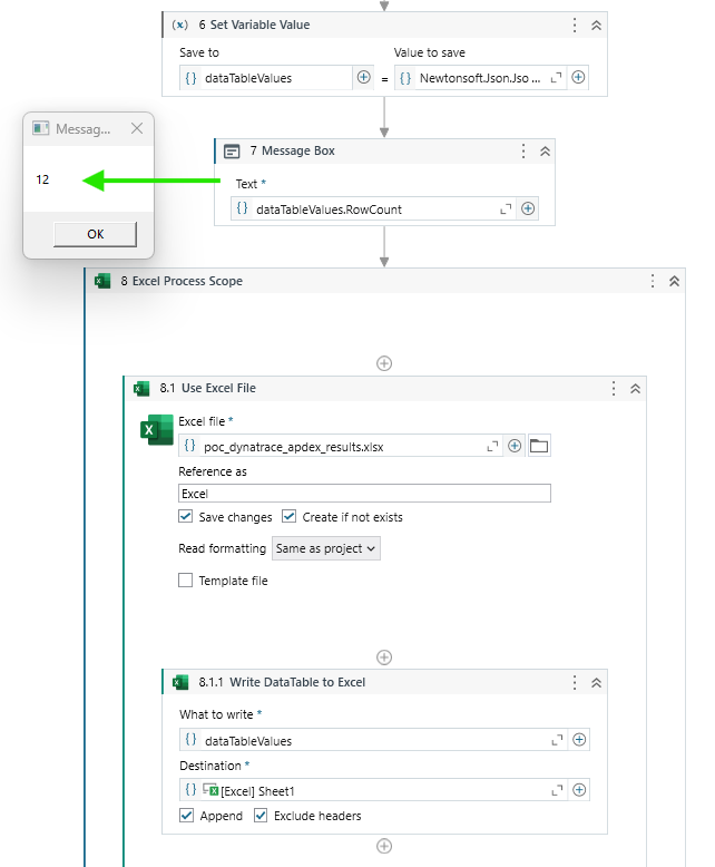 Problem converting JSON Array to DataTable to then append in an Excel ... Problem converting JSON Array to DataTable to then append in an Excel ...