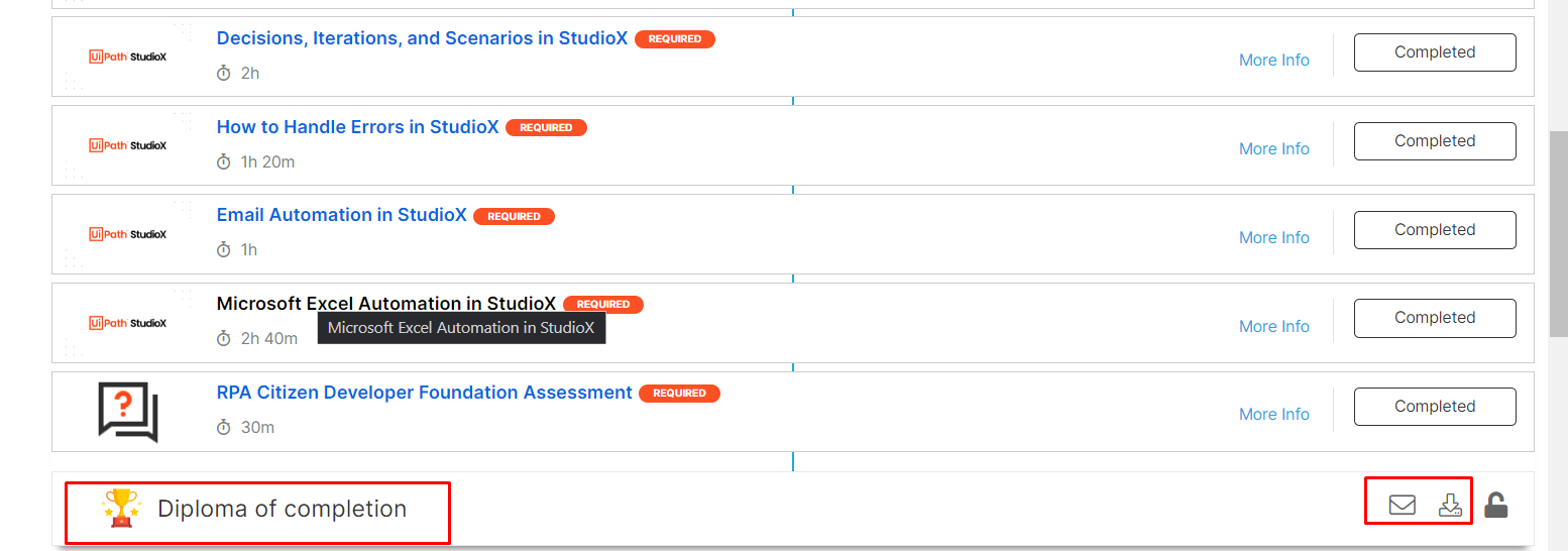 Advanced developer uipath diploma/certification - Academy Feedback ...